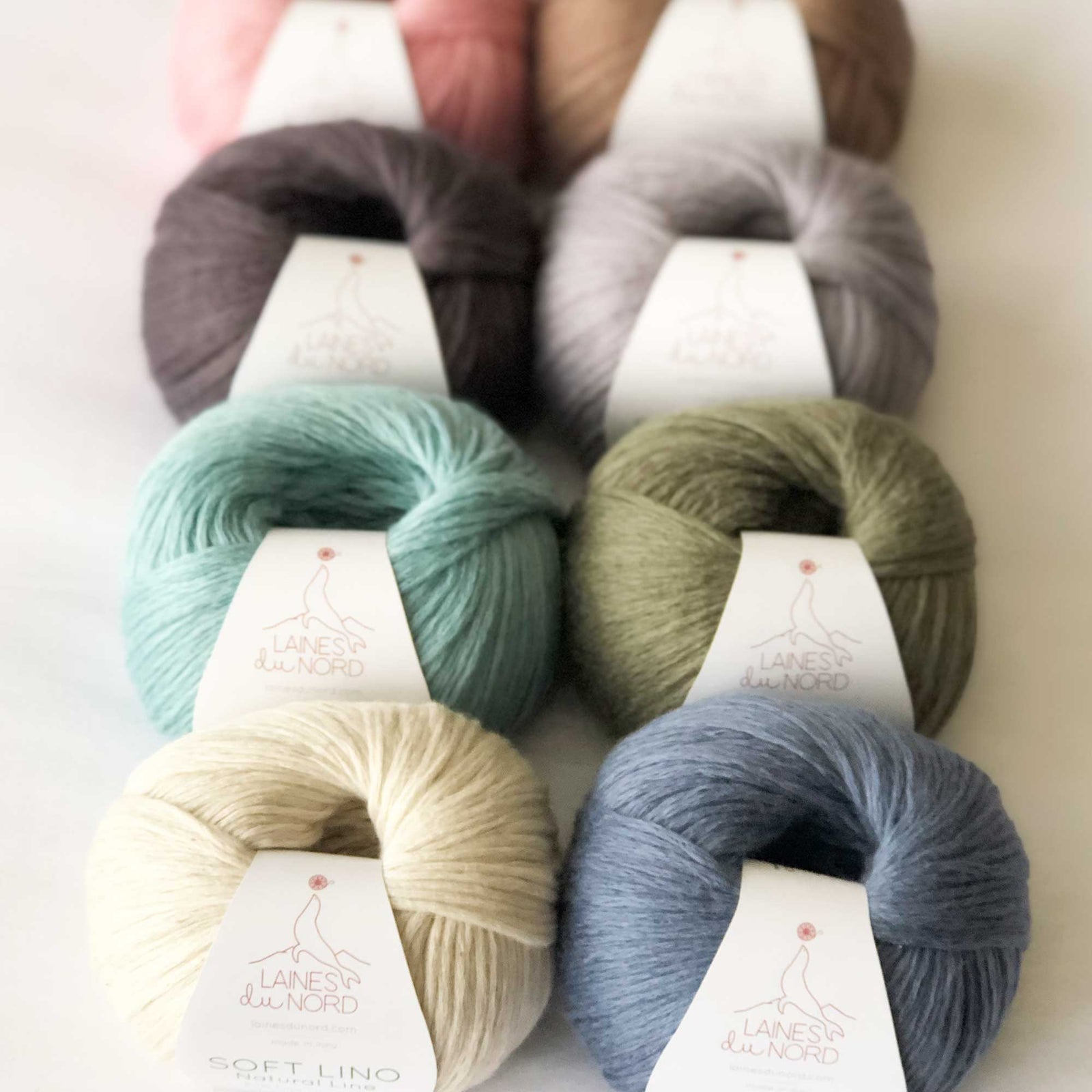 Laines Du Nord Soft Lino Yarn - No. 11 Moss – With Autumn